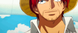 Shanks One Piece Cute Wide Smile GIF | GIFDB.com