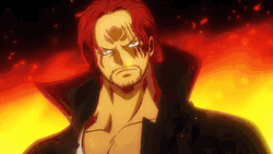 Shanks One Piece Flaming Angry Reaction GIF | GIFDB.com