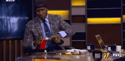 Shannon Sharpe Pouring Drink Meme GIF | GIFDB.com
