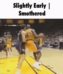 Shaquille O'neal Basketball Foul Push GIF | GIFDB.com
