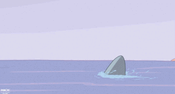 Shark Week Cartoon Shark Rider GIF | GIFDB.com