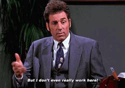 She Doesn't Even Go Here Cosmo Kramer Seinfeld GIF | GIFDB.com