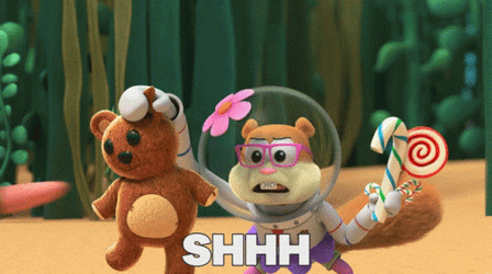Patrick Star Shhh GIF | GIFDB.com