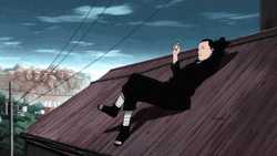 Shikamaru Nara Naruto Anime Rooftop Chill GIF | GIFDB.com