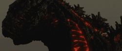 Shin Godzilla Showing Fiery Dorsal Plates Spine GIF | GIFDB.com