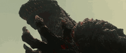 Shin Godzilla Showing Clenched Hand GIF | GIFDB.com