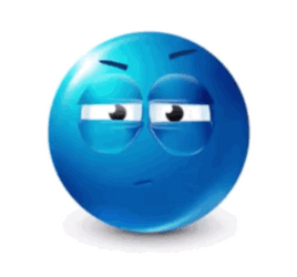 Shocked Blue Emoji Meme GIF | GIFDB.com