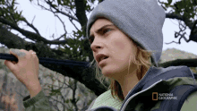 Shocked Cara Delevingne Bear Grylls GIF | GIFDB.com