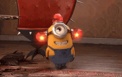 Shocked Minion Warning Alert GIF | GIFDB.com