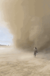 Shocking Daredevil Walking Through Dust Storm GIF | GIFDB.com