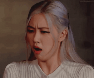 Black Pink Rosé Shook Reaction GIF | GIFDB.com