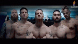Shoresy Letterkenny Musclemen Posing GIF | GIFDB.com