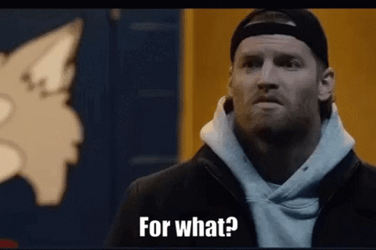 Cocky Antagonist Shoresy Asking For What GIF | GIFDB.com