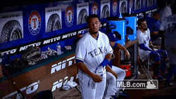 Shoulder Shrug Texas Rangers Carlos Gomez GIF | GIFDB.com