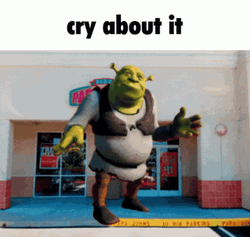Shrek Dancing Cry About It GIF | GIFDB.com