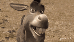 Shrek Donkey Smile GIF | GIFDB.com