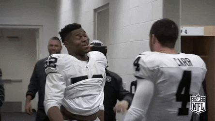 Shroob Bowing Derek Carr GIF | GIFDB.com