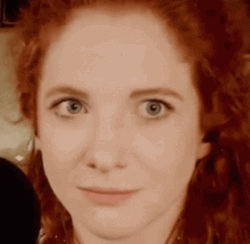 Shy Girl Eyebrows Giggle GIF | GIFDB.com