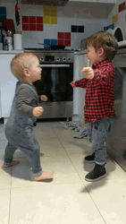 Sibling Doing Bro Hug GIF | GIFDB.com