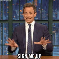 Sign Me Up Snl Weekend Update Seth Meyers GIF | GIFDB.com