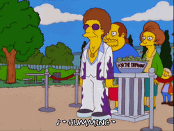 Simpson Bowing Down Statue GIF | GIFDB.com