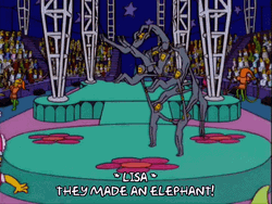 Simpsons Amusing Circus Performance GIF | GIFDB.com