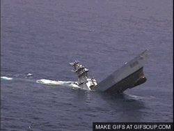 Sinking Ship Slow Motion GIF | GIFDB.com