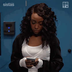 Sistas Tv Show Karen Mott Composing Text Message GIF | GIFDB.com