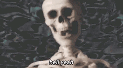 Skull Singing Hell Yeah Meme GIF | GIFDB.com