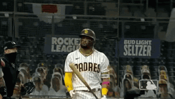 Slam Diego Padres Fernando Tatis Bat Flip GIF | GIFDB.com