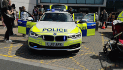 Sleek London Police Car Roaming GIF | GIFDB.com