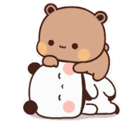 Sleep Cute Couple Moments Bubu And Dudu GIF | GIFDB.com