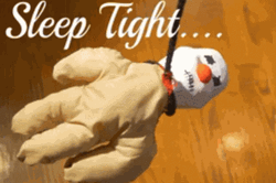 Sleep Tight Hang Snowman GIF | GIFDB.com