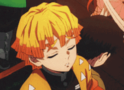 Sleeping Demon Slayer Zenitsu GIF | GIFDB.com
