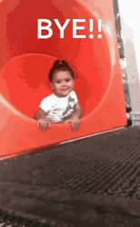 Slide Bye Bye Kid GIF | GIFDB.com