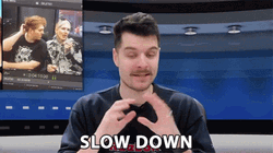 Benedict Townsend Slow Down Hand Sign GIF | GIFDB.com