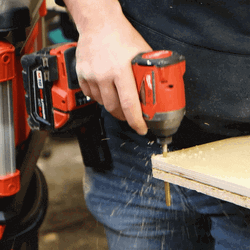 Animated Carpenter Wall Drill Setup GIF | GIFDB.com