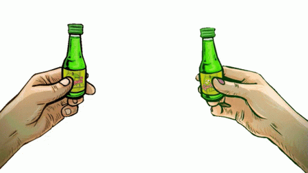 Small Sosa Bottles Cheers GIF | GIFDB.com