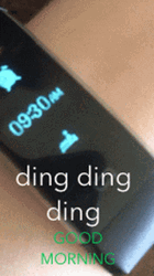 Smart Watch Ding Ding Ding Good Morning GIF | GIFDB.com