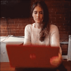 Smashing Computer Frustrated Chatter GIF | GIFDB.com