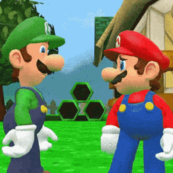 Smg4 Mario And Luigi Hug GIF | GIFDB.com