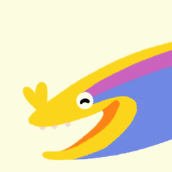 Smiling Friendly Animated Eel GIF | GIFDB.com