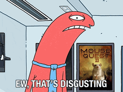 Smiling Friends Allan Red Ew That's Disgusting GIF | GIFDB.com