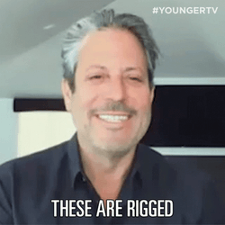 Smiling Man Says These Are Rigged GIF | GIFDB.com