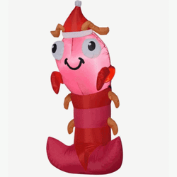 Smiling Shrimp Santa Claus GIF | GIFDB.com