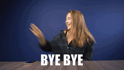 Smiling Woman Bye Bye Meme GIF | GIFDB.com