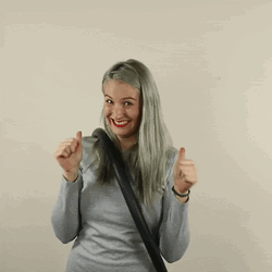 Smiling Woman Double Approval GIF | GIFDB.com