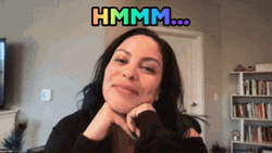 Smiling Woman Hmmmm GIF | GIFDB.com
