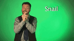 Snail Word Sign Language Teaching GIF | GIFDB.com
