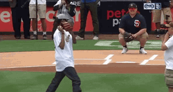 Snoop Dogg Pitching On Baseball Game GIF | GIFDB.com